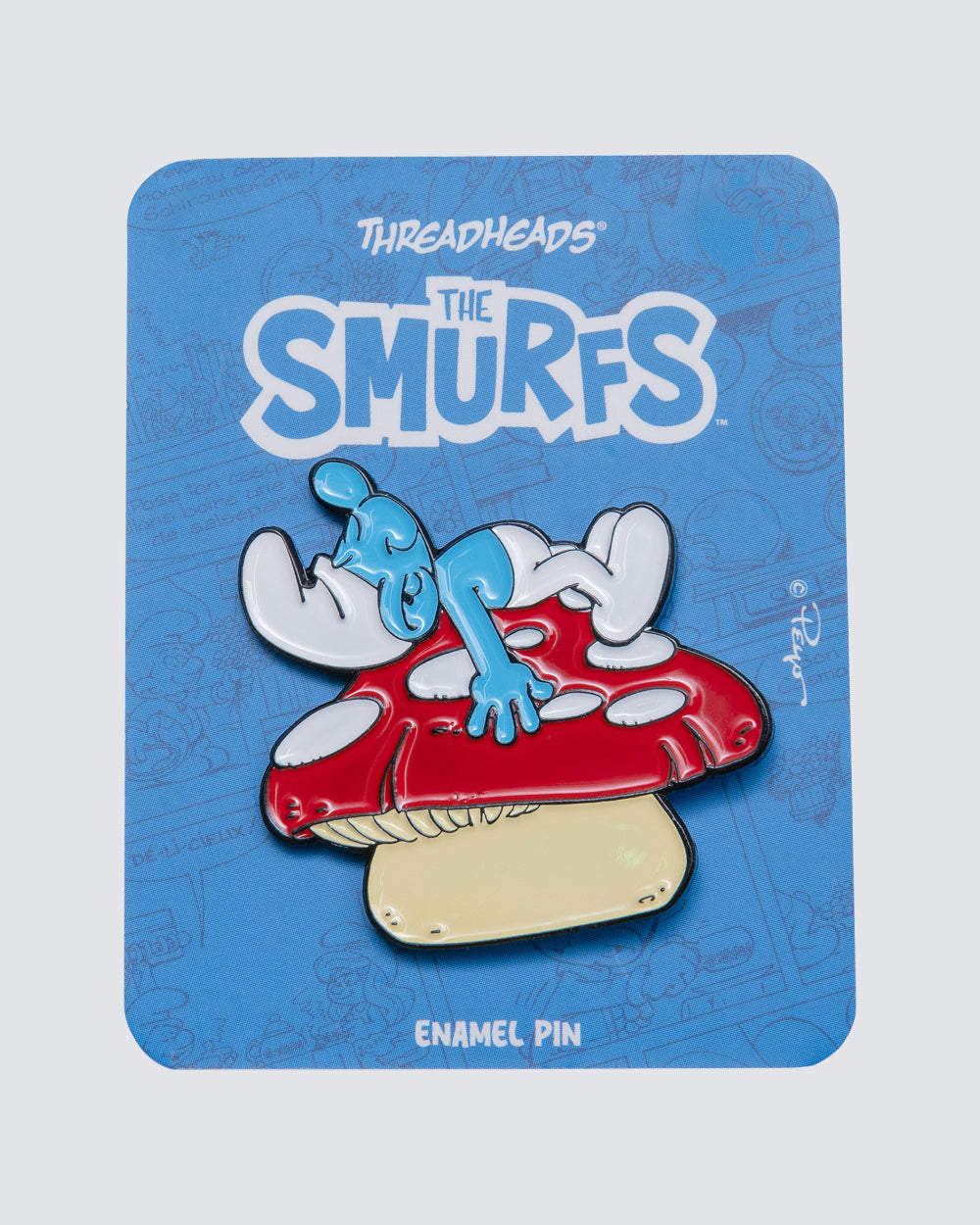 Mushroom Nap Enamel Pin | Official Smurfs Merch