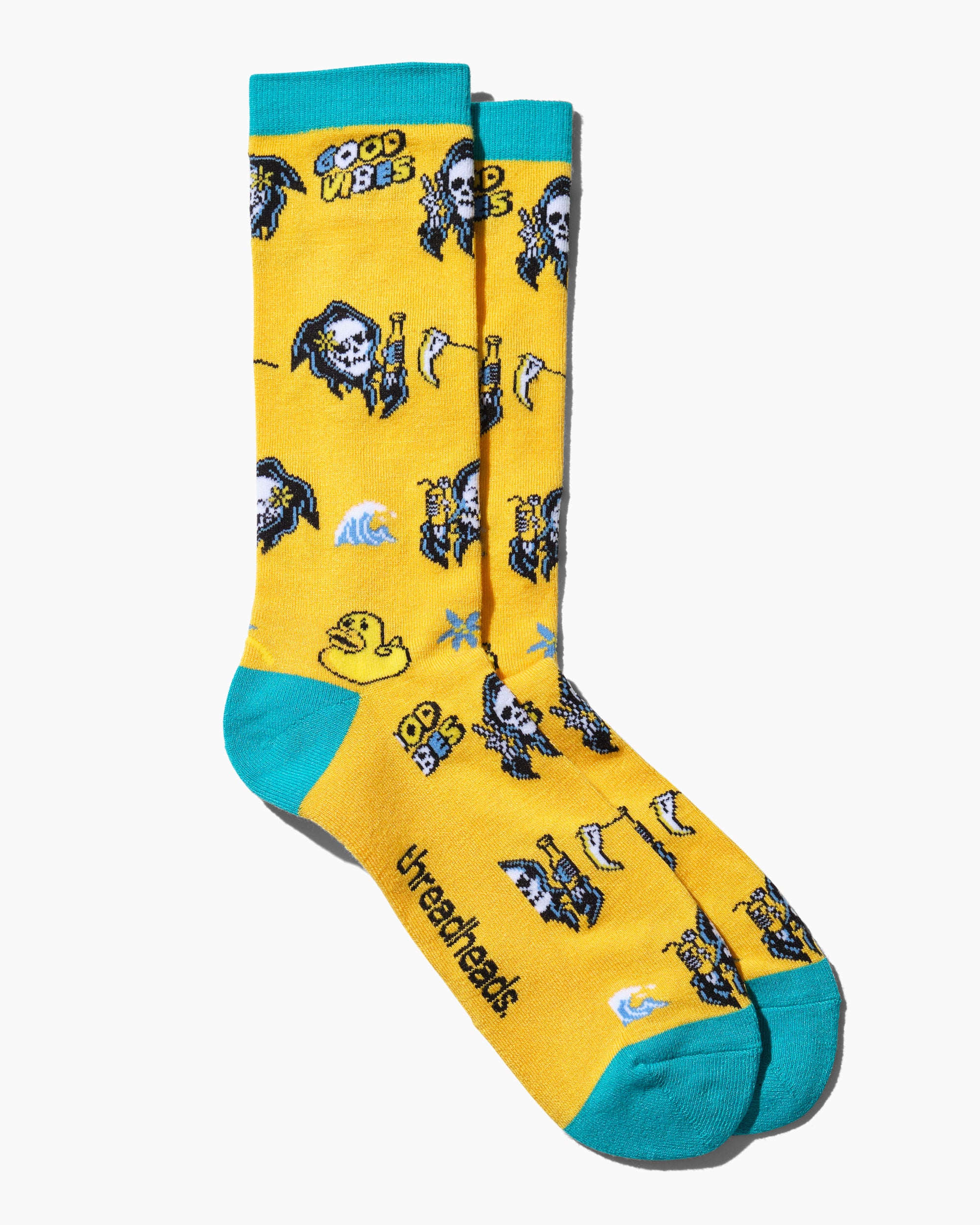 Rubber Ducky and The Reaper Socks | Funny Novelty Socks Threadheads Europe