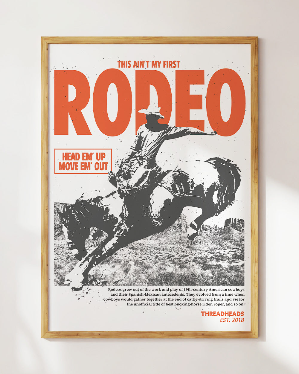 Ain't My First Rodeo Art Print | Art Print & Wall Art UK