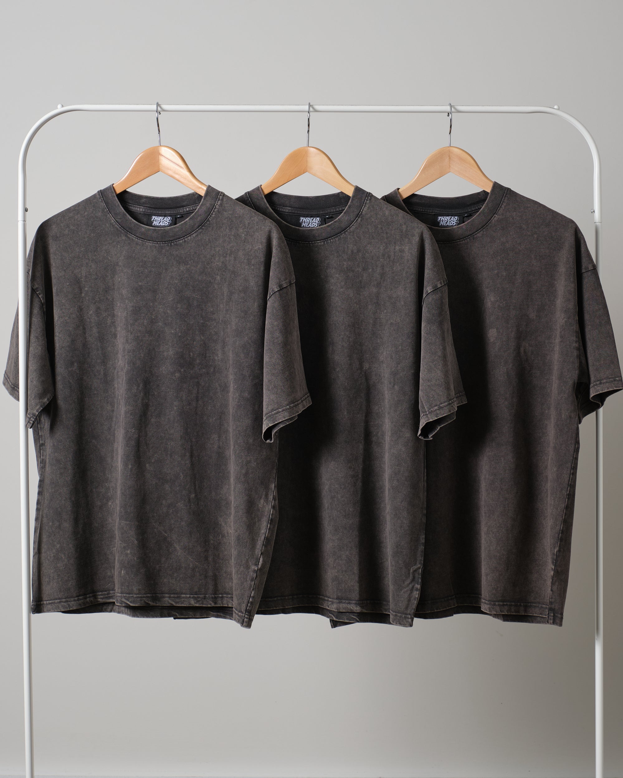 Wash Tee 3 Pack: Grey Stone | Threadheads