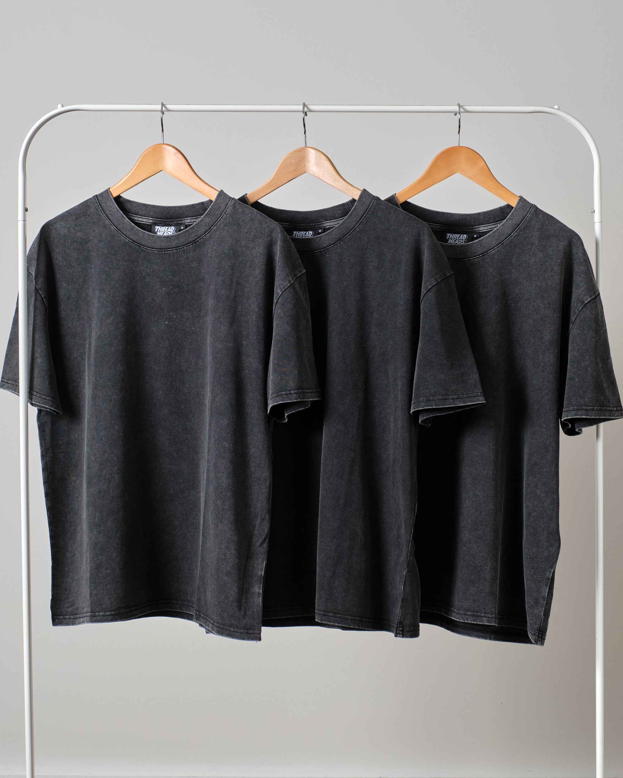Wash Tee 3 Pack: Black Stone | Threadheads