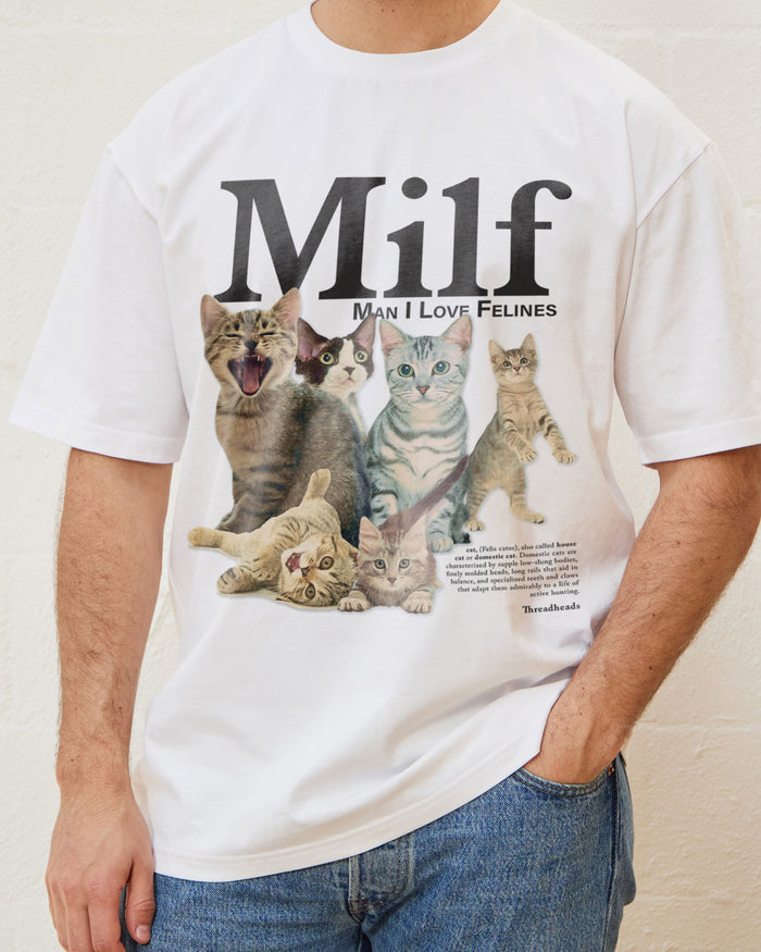 Man I Love Felines T-Shirt | Vintage Distressed T-Shirt