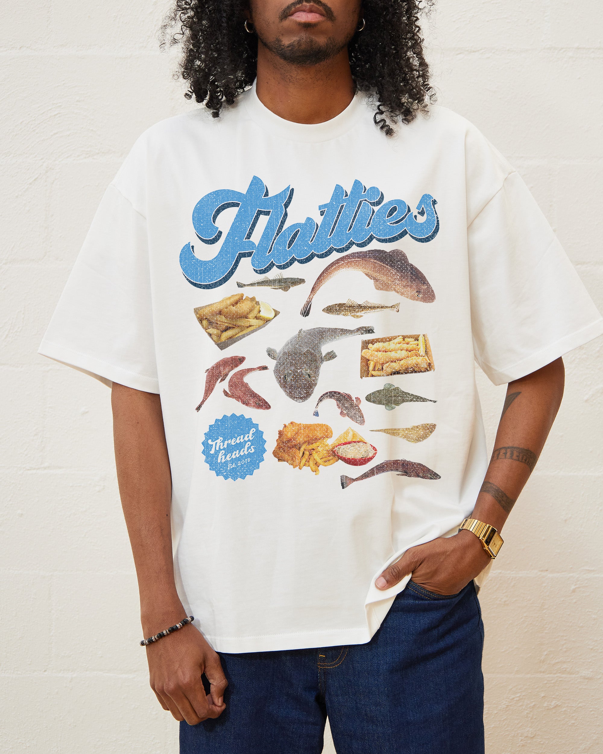 Flatties Oversized Tee | Vintage Retro Oversized Tee