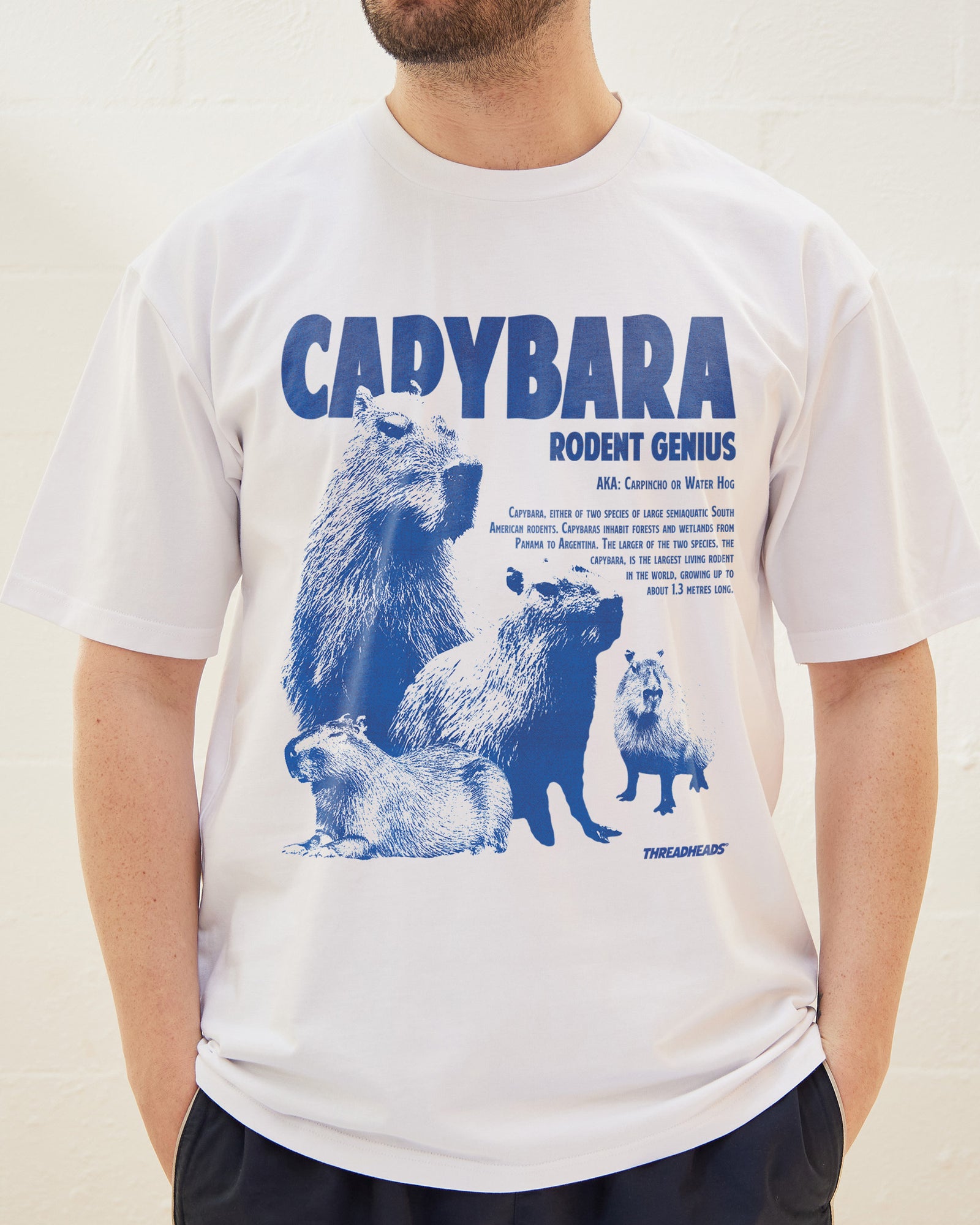 Capybara Rodent Genius T-Shirt | Funny Graphic T-Shirt