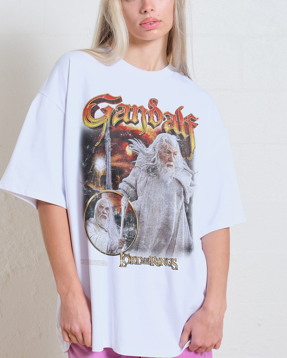 Gandalf the White Oversized Tee | Official Lord of the Rings Merch