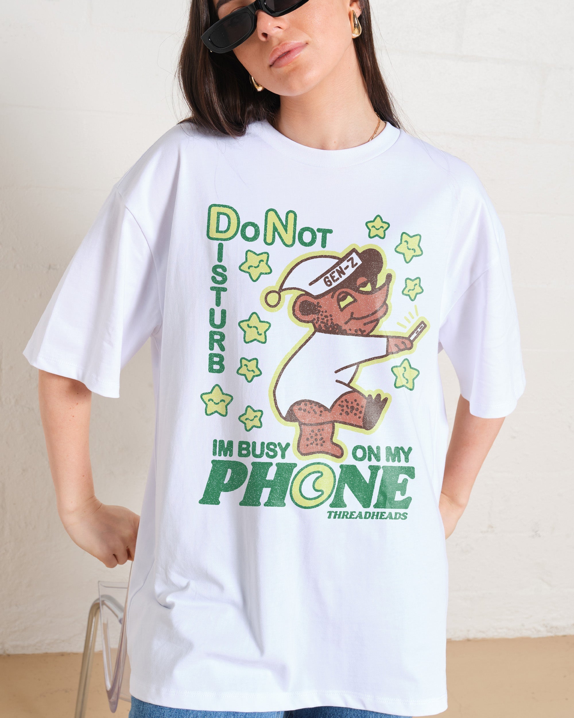 Do Not Disturb Oversized Tee | Vintage Heavy Oversized Tee