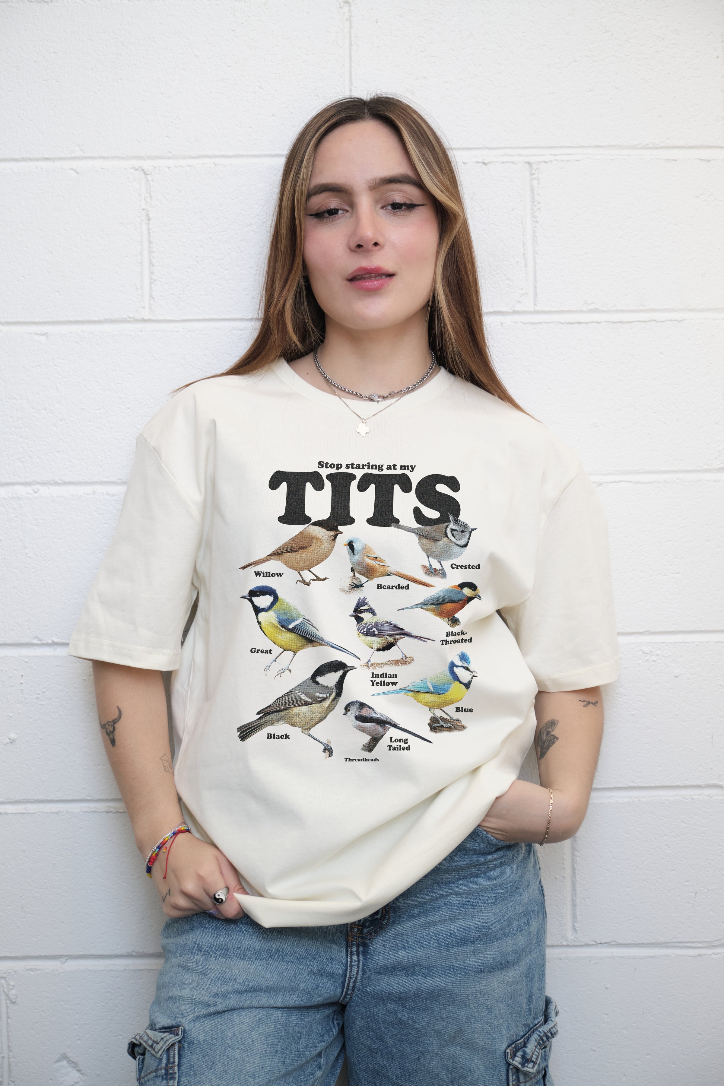 Stop Staring At My Tits T-Shirt | Funny Graphic T-Shirt