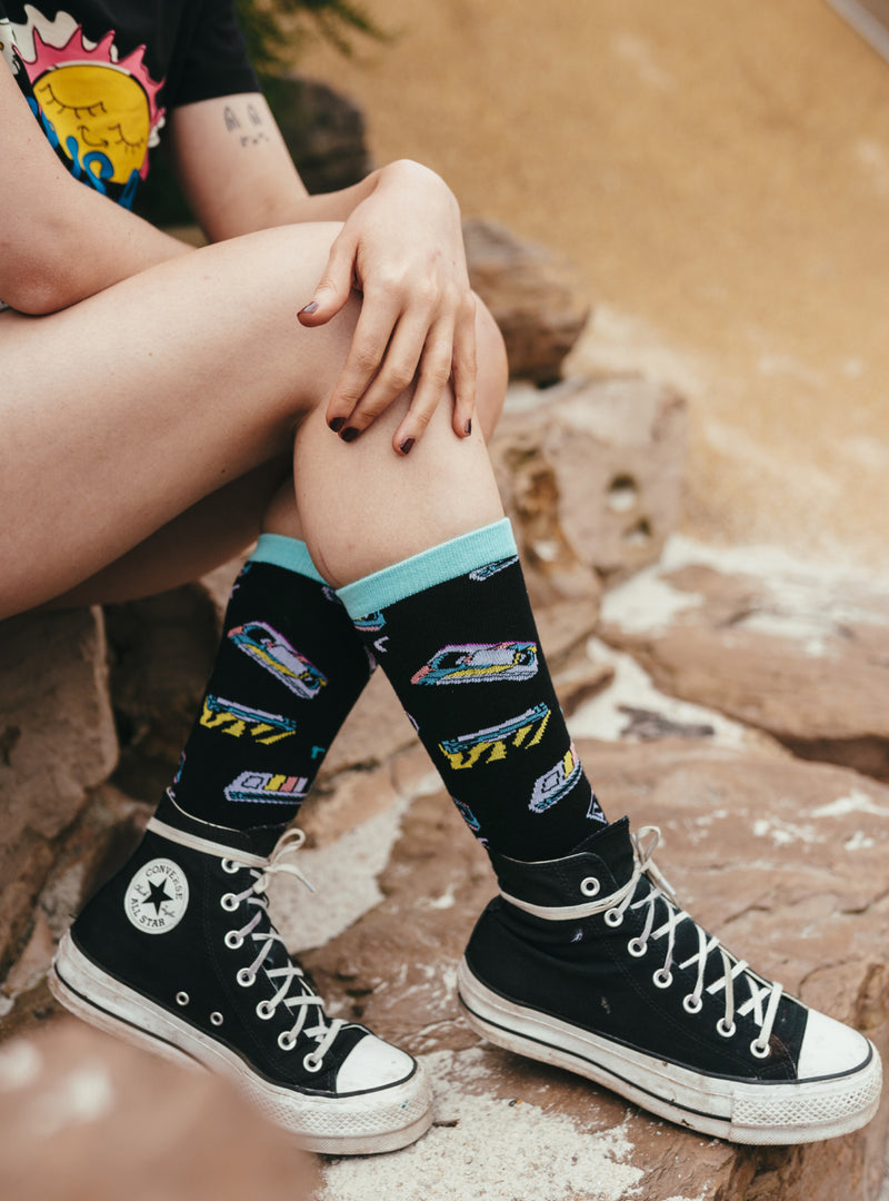 Retro VHS Tapes Socks | Funny Socks | Threadheads Exclusive