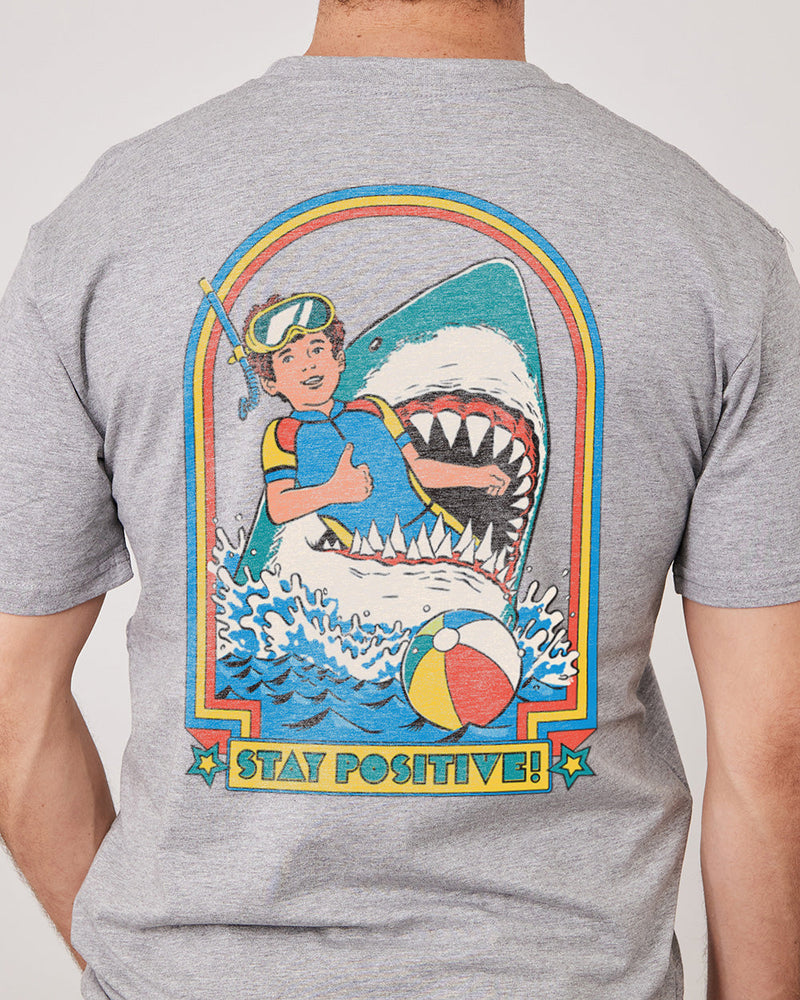 Stay Positive Front and Back T-Shirt | Designed by Steven Rhodes