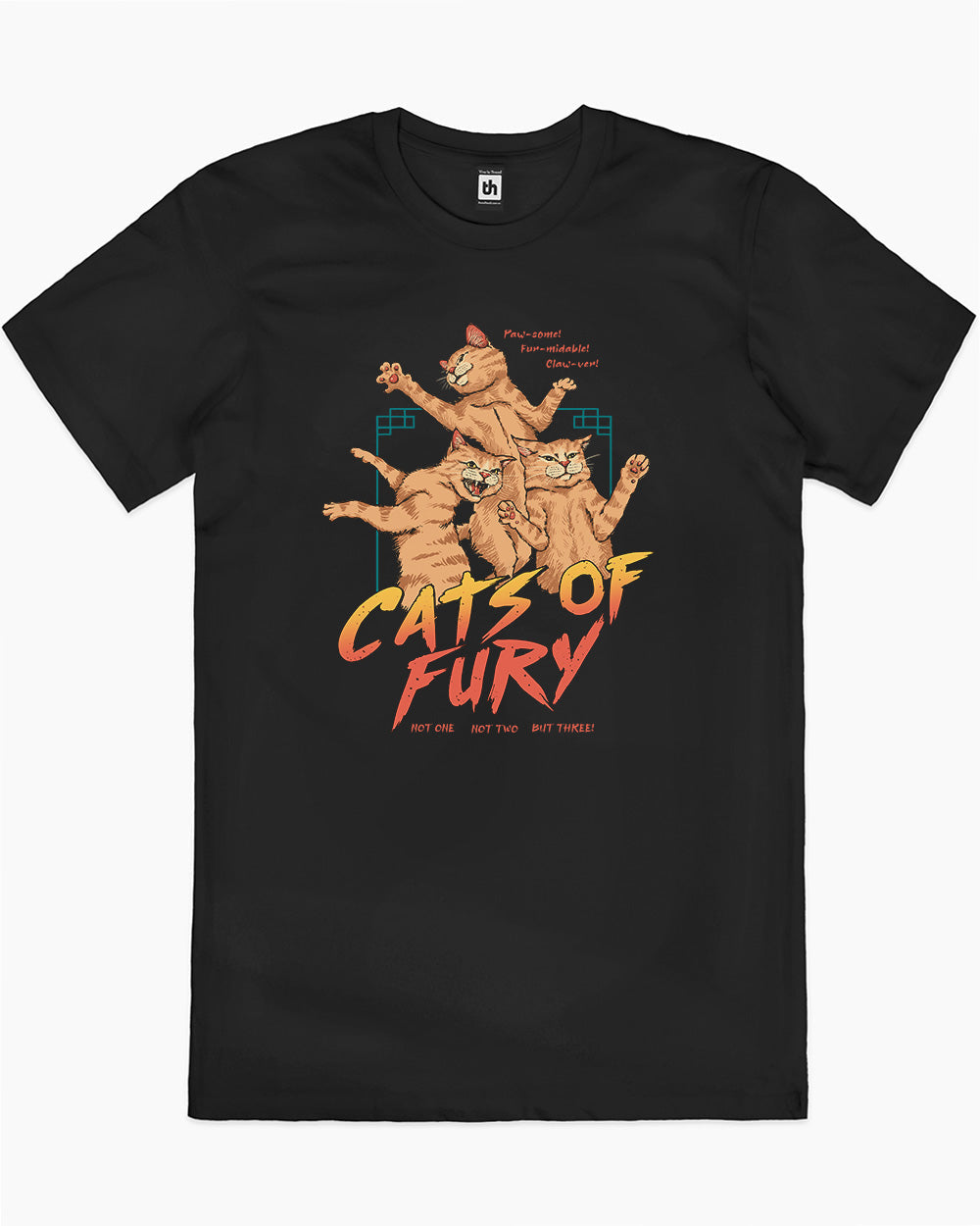 Cats of Fury T-Shirt | Designed by Vincent Trinidad Art