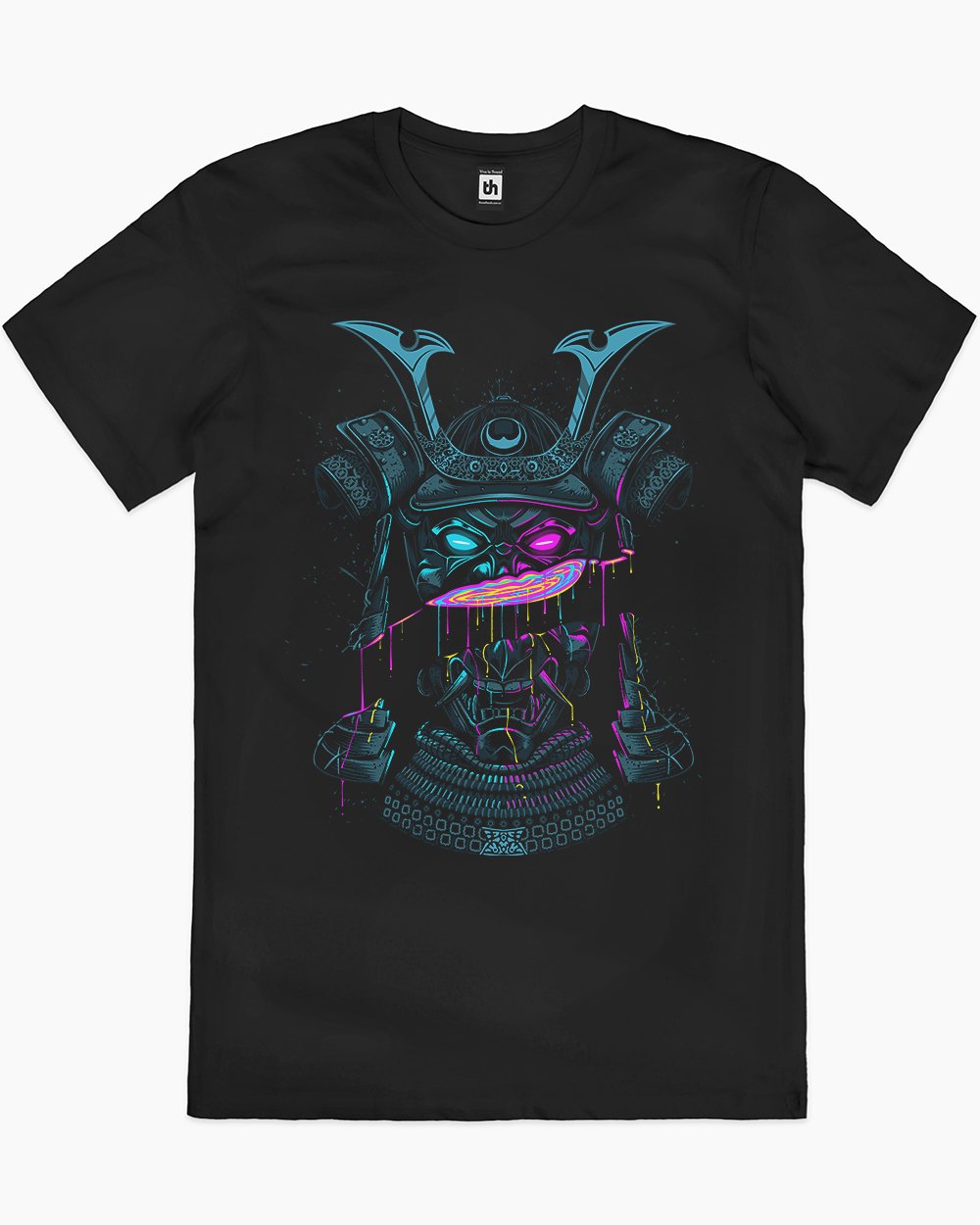 Samurai Mask Liquid Cut T-Shirt | Japan Aesthetic T-Shirt UK