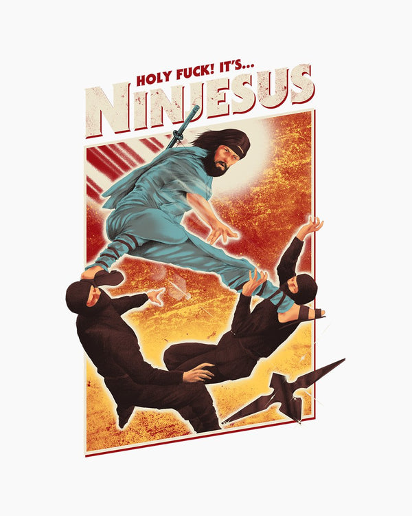 Ninjesus T-Shirt | Funny Parody T-Shirts